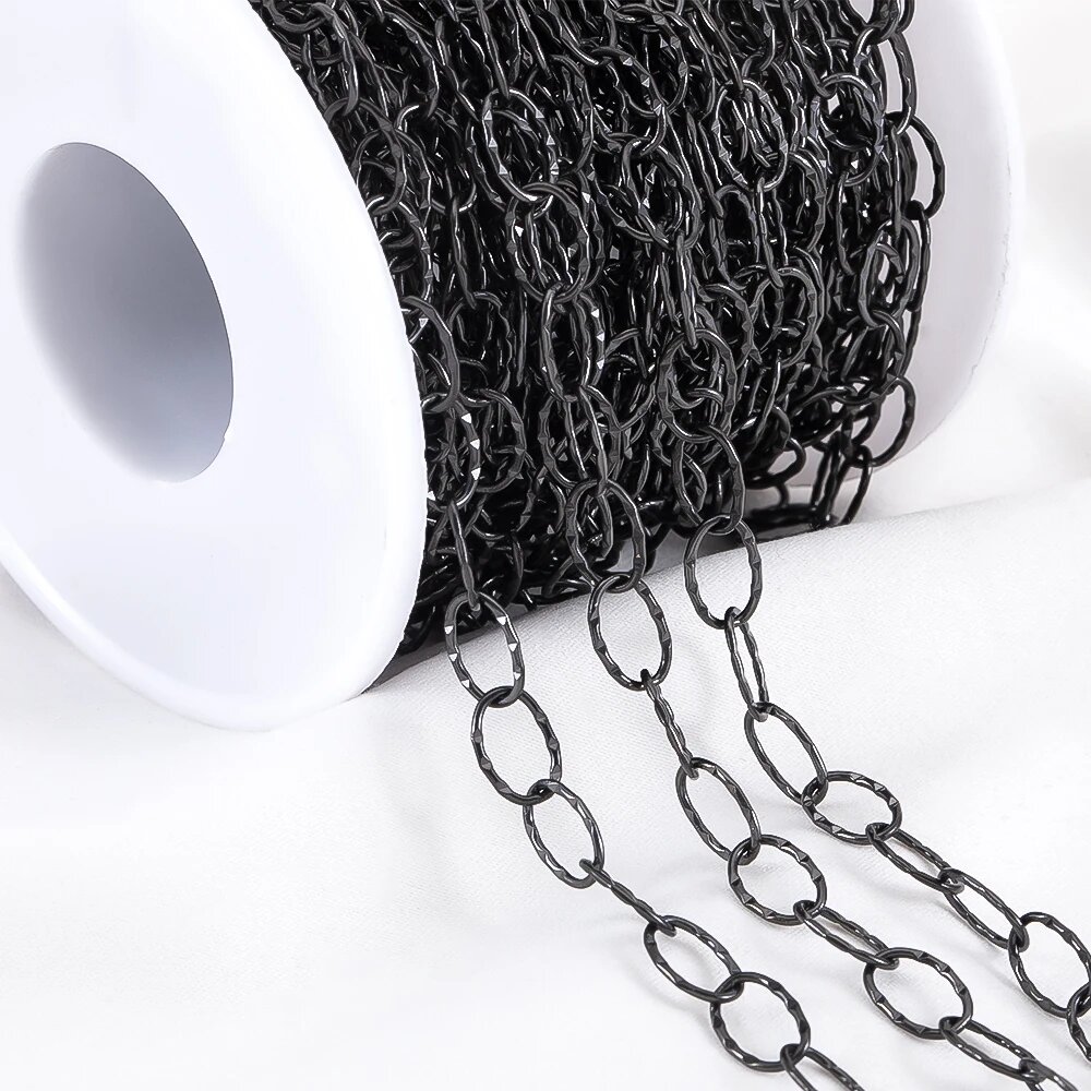 Черная цепочка из нержавеющей стали 1/2/10 м GB-1M