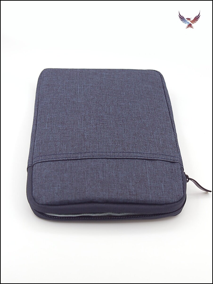 Универсальный чехол для электронной книги или планшета 8" с отсеком для проводов и аксессуаров, темно-синий графитовый