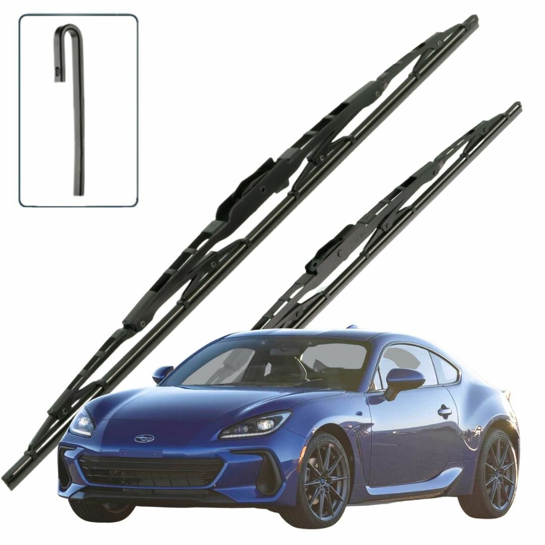 Дворники Subaru BRZ (1) ZC/Z10 / Субару БРЗ купе 2012 - 2016 Щетки стеклоочистителя каркасные для автомобиля 550мм-500мм к-т 2шт.