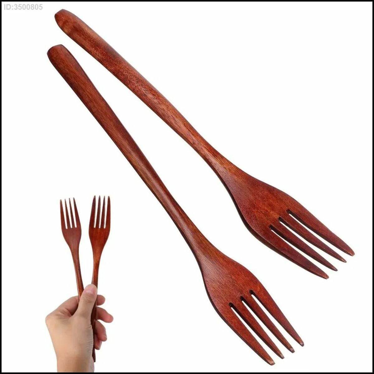 Вилка для салата 2 предм. светло-коричневый