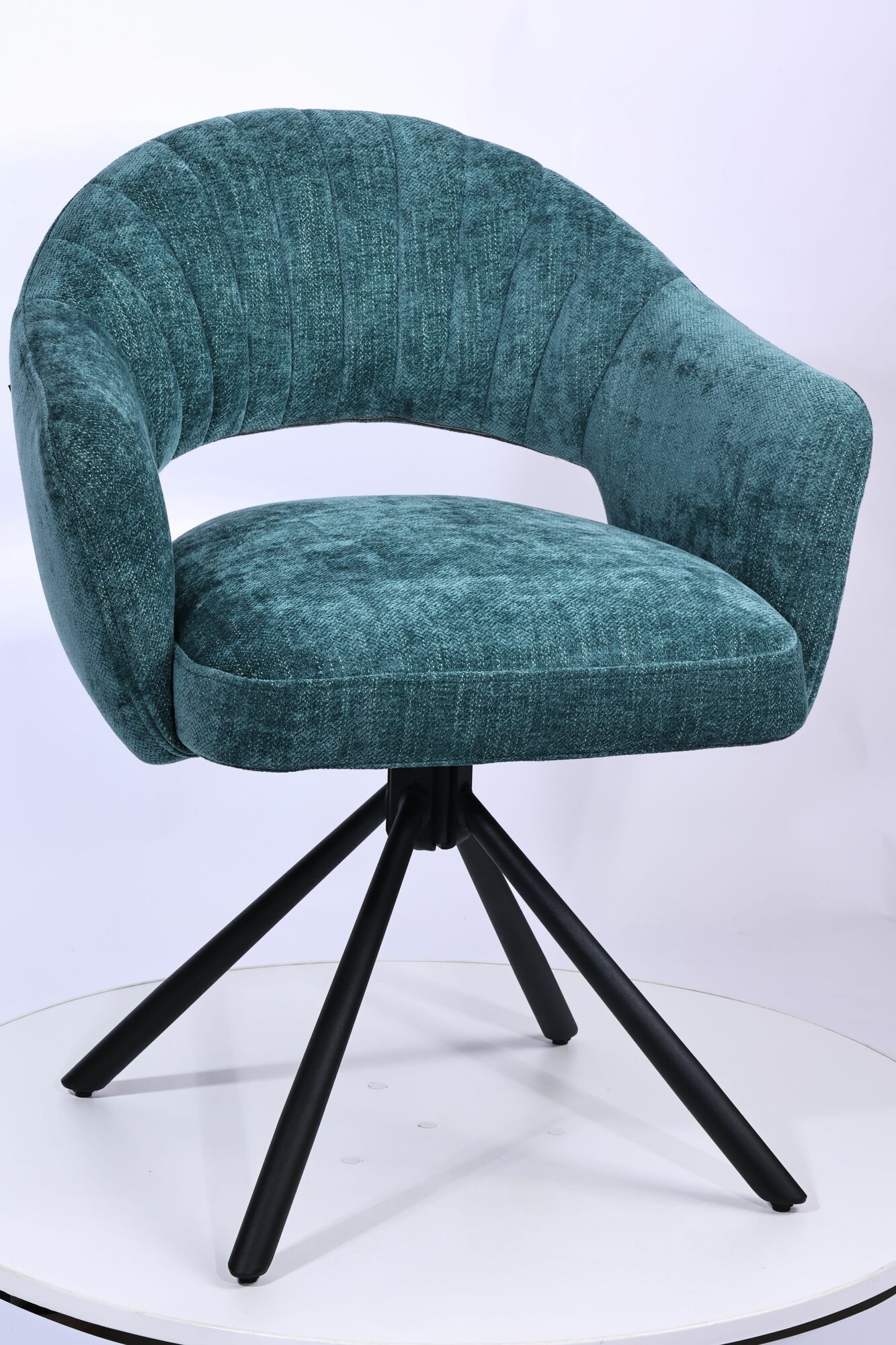 Стул-кресло Кристалл 1 шт, с поворотным механизмом, мягкий, со спинкой