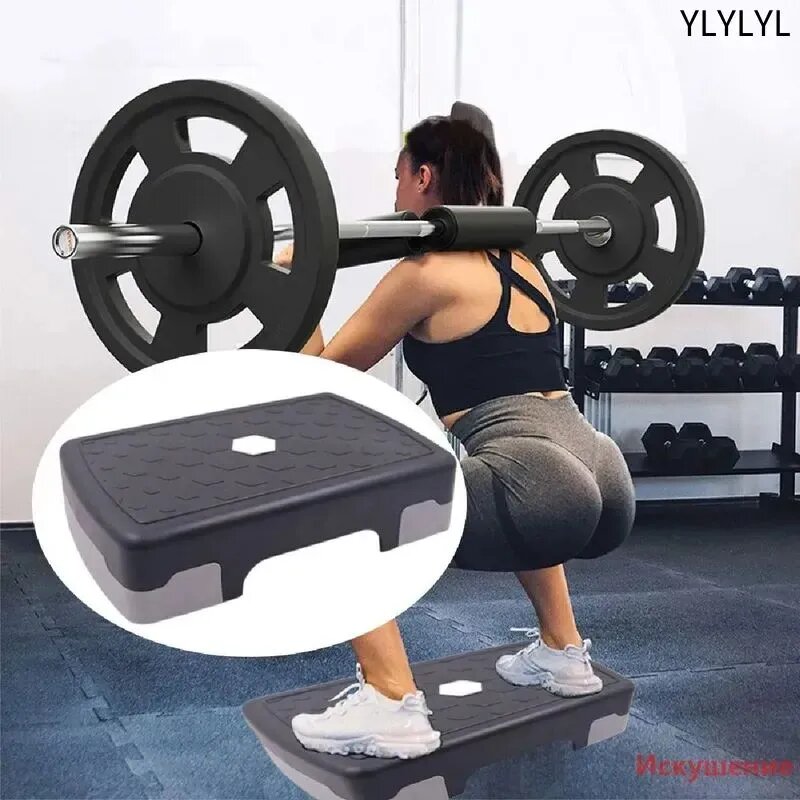 Степ платформа для фитнеса, устойчивая нескользящая поверхность, ABS-пластик, размер 450 мм