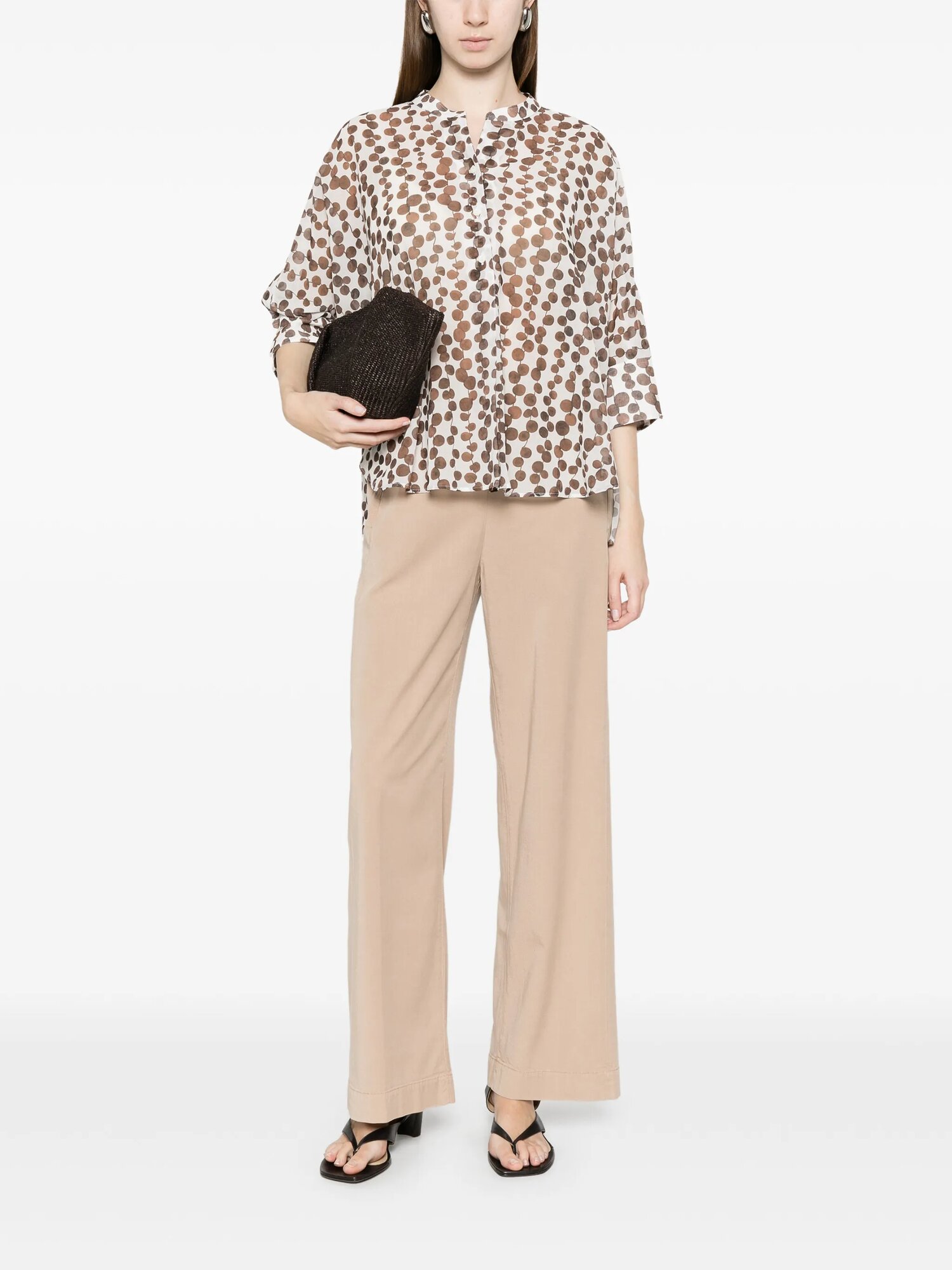 Брюки Via Masini 80 Silk trousers, размер 40, разноцветный — фото 1
