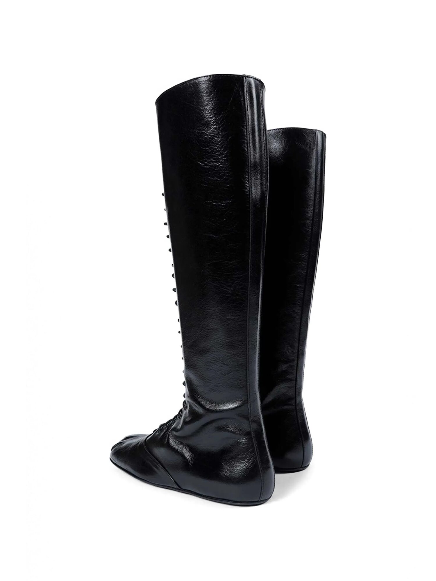 Ботинки Ann Demeulemeester Ysha squared lace-up high boots, размер 39, черный — фото 1