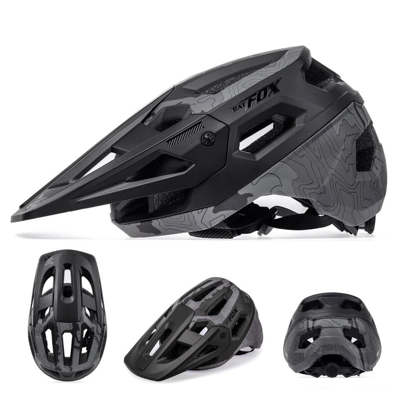 BATFOX Велосипедный шлем 302-103 черный Черный, L58-61, 302-102-black