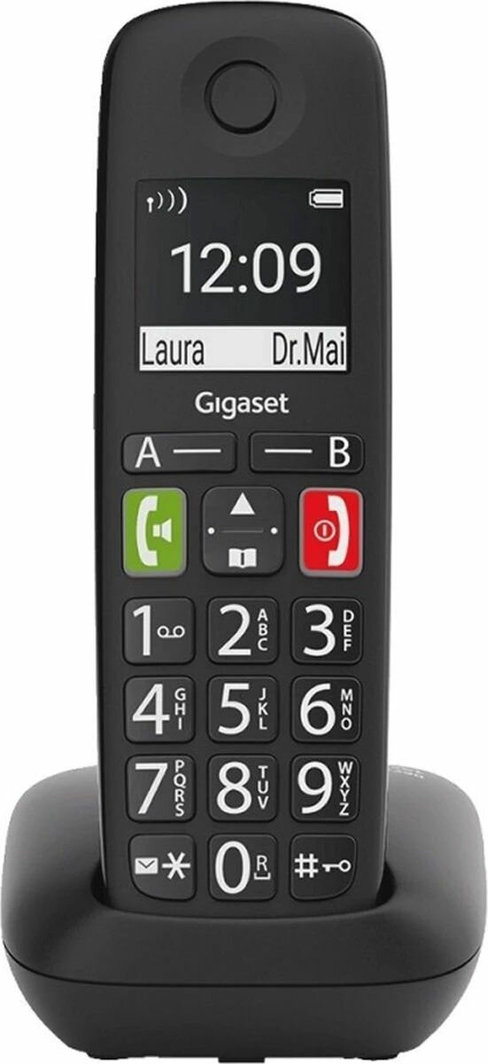 Радиотелефон Gigaset E290 Black (S30852-H2901-M201)