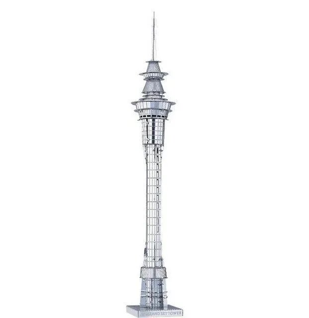Металлический конструктор 3D Sky Tower, модель небоскреба, 100+ деталей