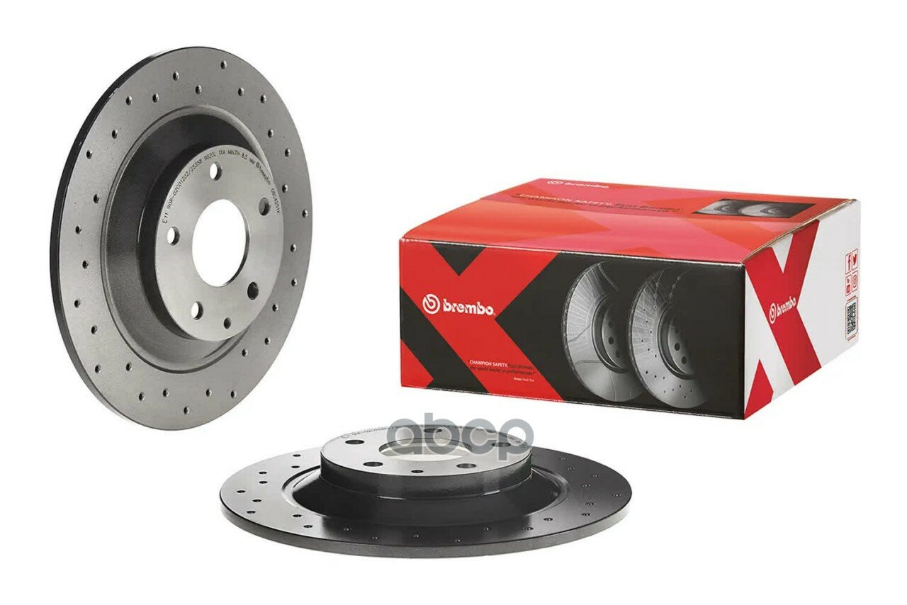 Диск тормзадн Xtra 303x10 5 отв Brembo арт. 08C4251X