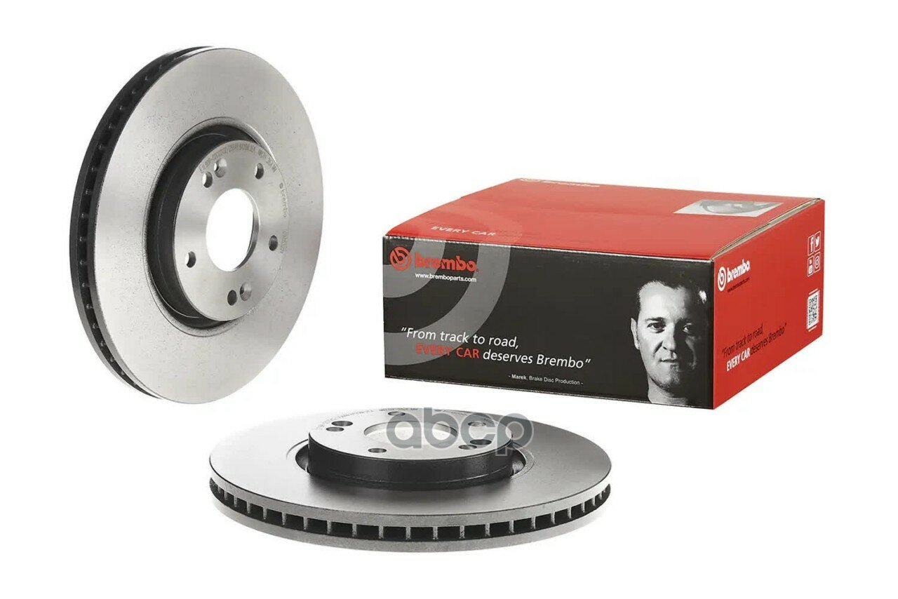 Диск тормозной передн с УФ покрытием HYUNDAI i30 (FD) 10/0705/12 / HYUNDAI i30 Brembo арт. 09A53221
