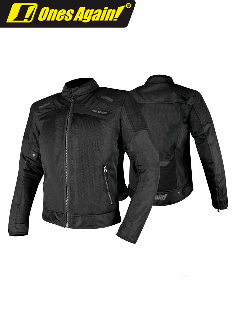 Мотокуртка Ones Again SJ01 / Легкая куртка с защитными вставками и вентиляцией