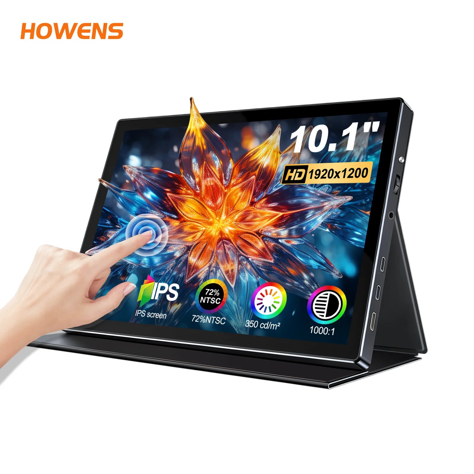 10,1-дюймовый сенсорный монитор HOWENS CX101TP-J 1920x1200 Европейская вилка (EU Plug)