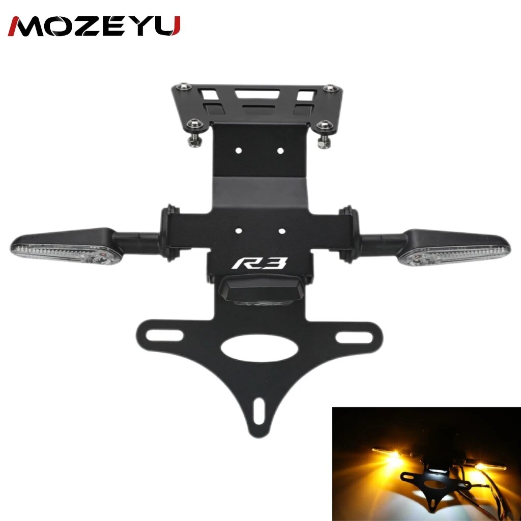 Для YAMAHA MT-03 YZF R3 2015-2025 2024, держатель номерного знака мотоцикла, фиксатор крыла, R3 LOGO