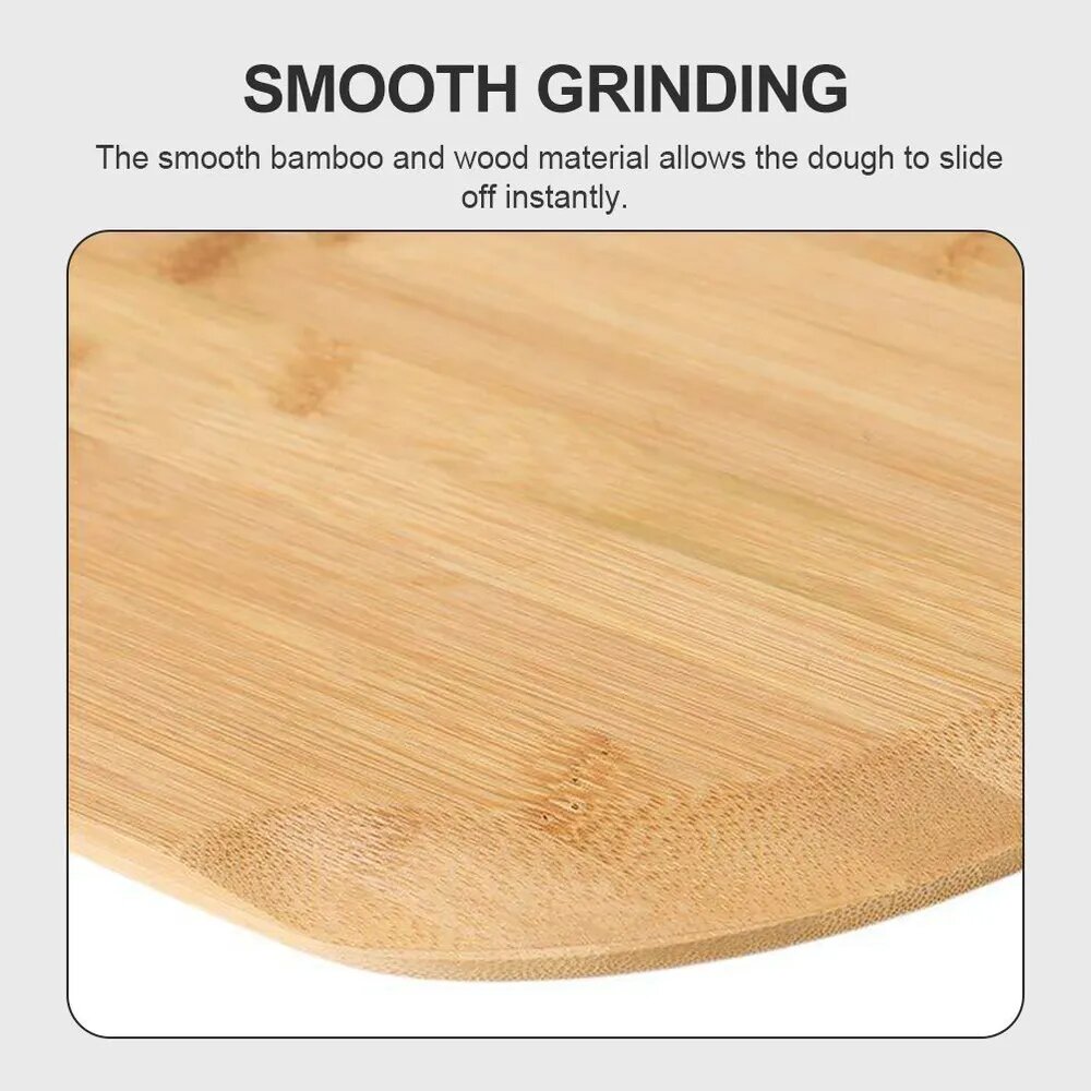 Разделочная доска бамбук, 39.45 см х 28.22 см для пиццы, стейков, сухофруктов