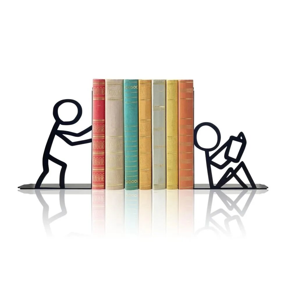 Милые декоративные металлические подставки для книг, органайзер для книг, украшение для книжной полки, ограничитель для книг, для офиса и школы