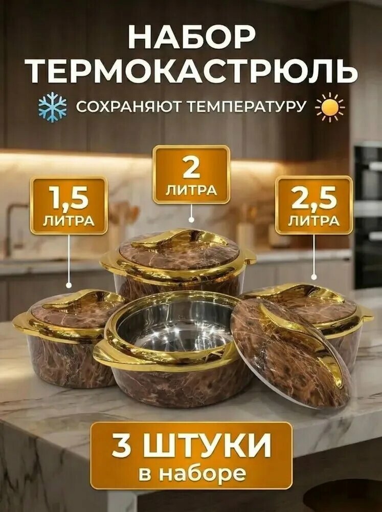 Термокастрюля 1,5 л, 2 л л.