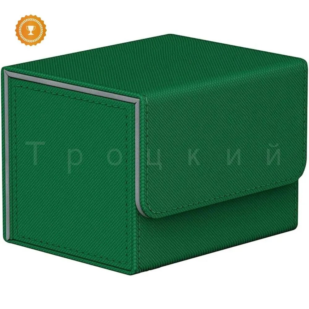 Кофр для хранения вещей из искусственной кожи, зеленый для верхней одежды.