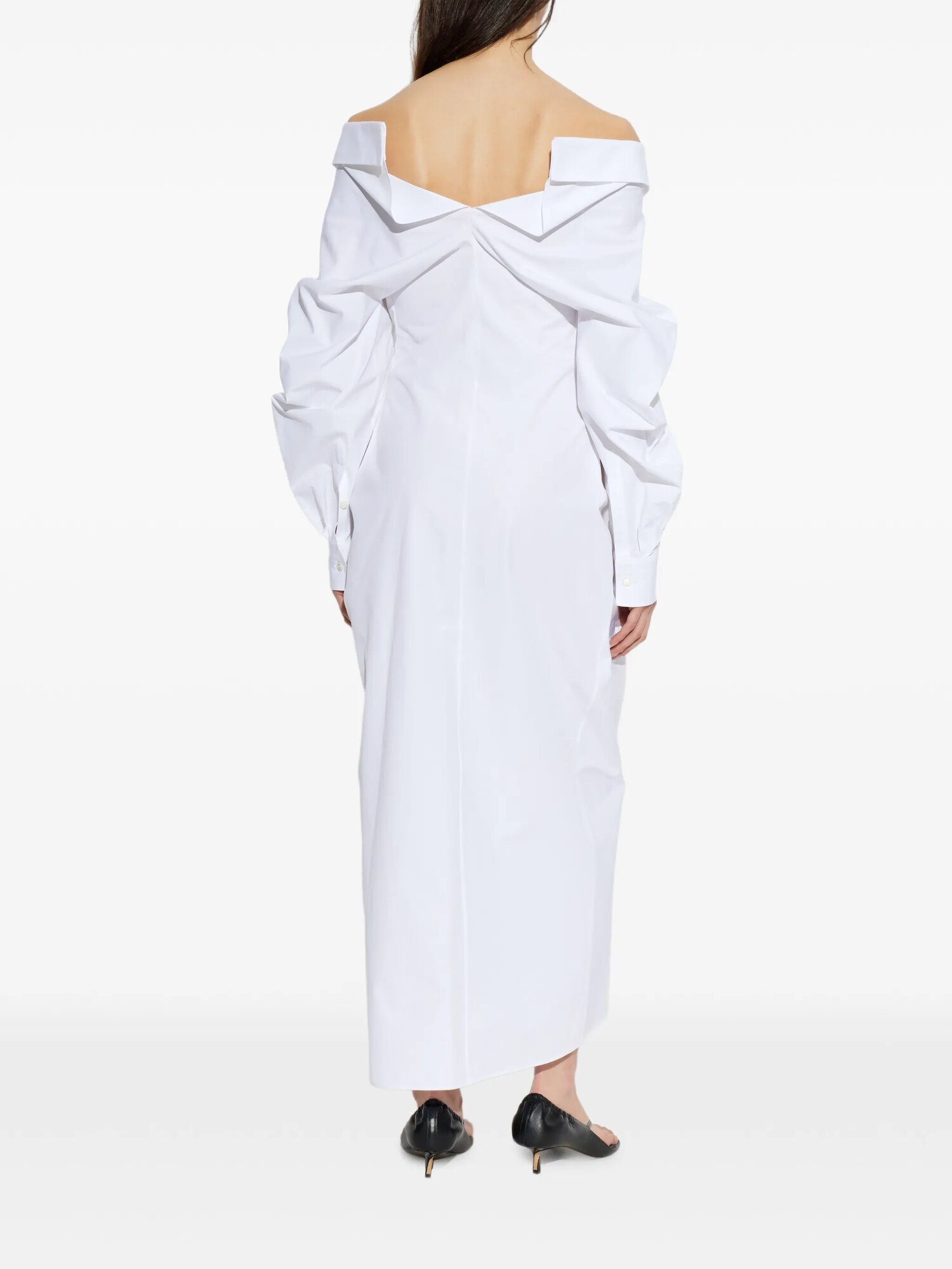 Платье GIVENCHY Draped poplin dress, размер 36, белый — фото 1