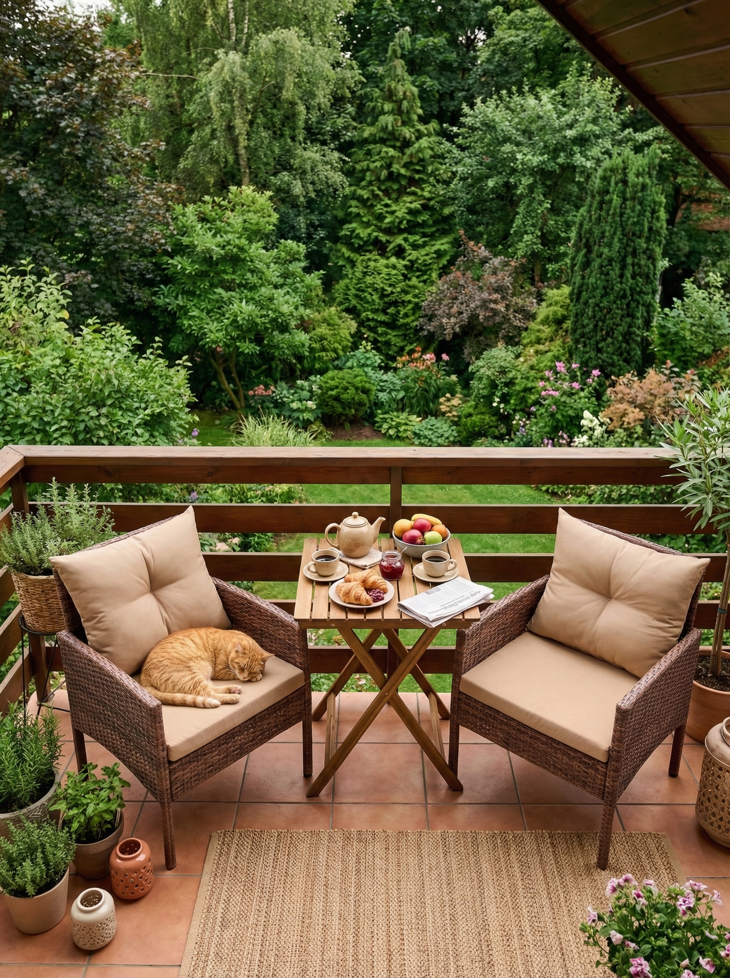 Комплект из 2-х кресел из искусственного ротанга Фьорд-2 (Fjord-2), капучино