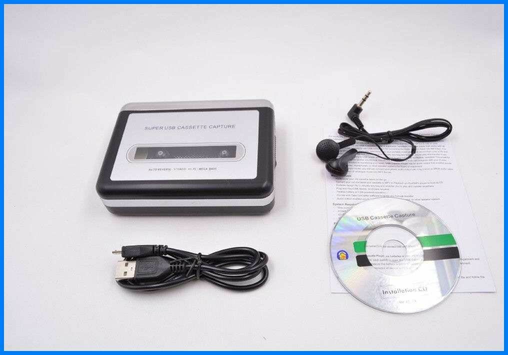 Кассетный плеер Walkman, преобразователь кассеты в MP3, запись звука, воспроизведение музыки, преобразование музыки на ленте для ПК, ноутбука, Mac OS