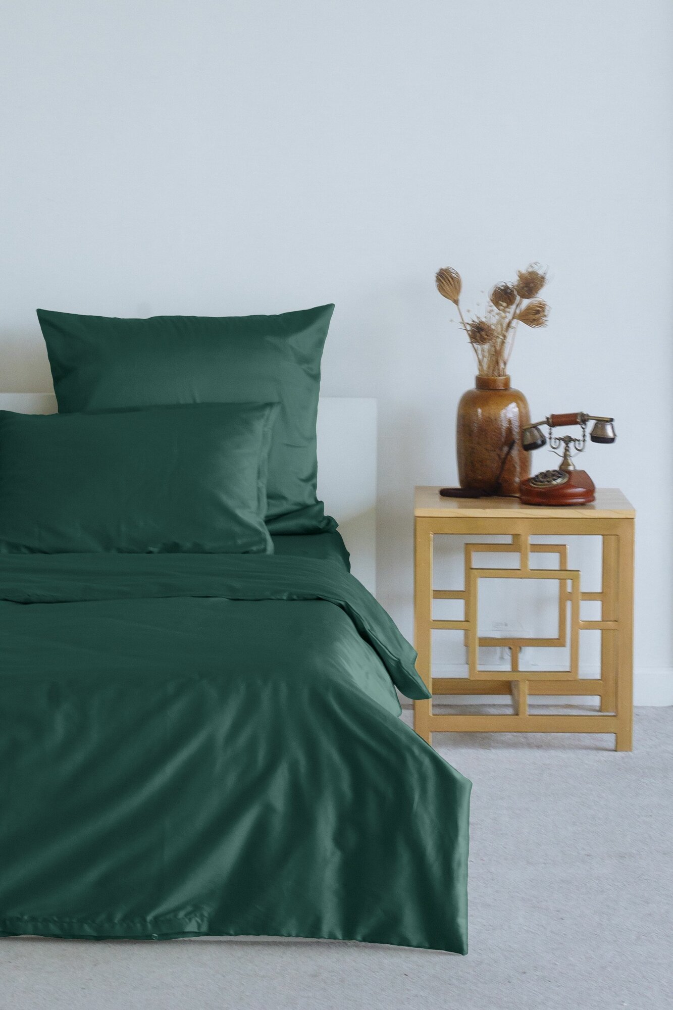 " изумруд " простынь 220х240, 2 спальная двухспальная, 100% египетский хлопок, мако сатин сатин