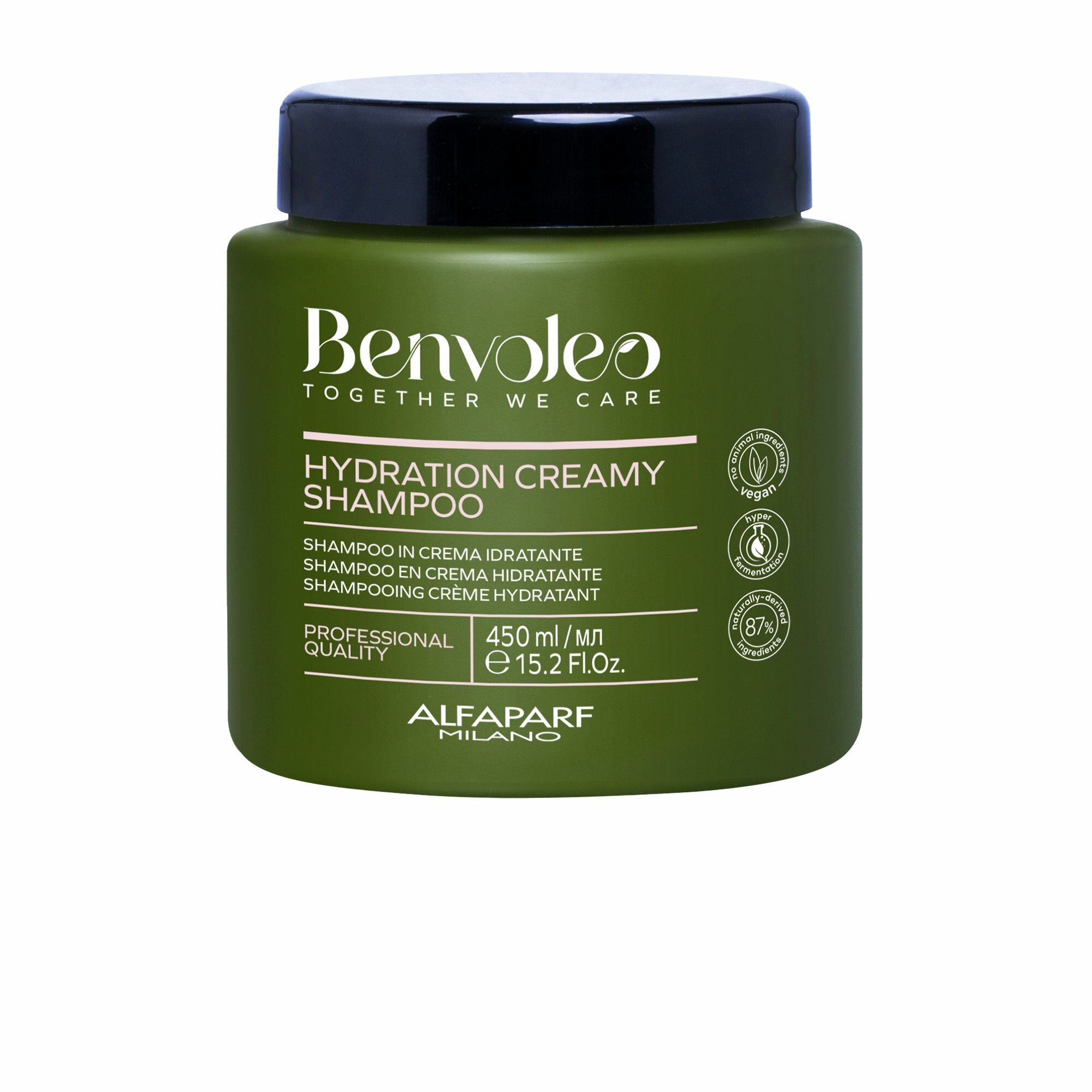 Кремовый шампунь для увлажнения волос BENVOLEO HYDRATION CREAMY SHAMPOO (450 мл)