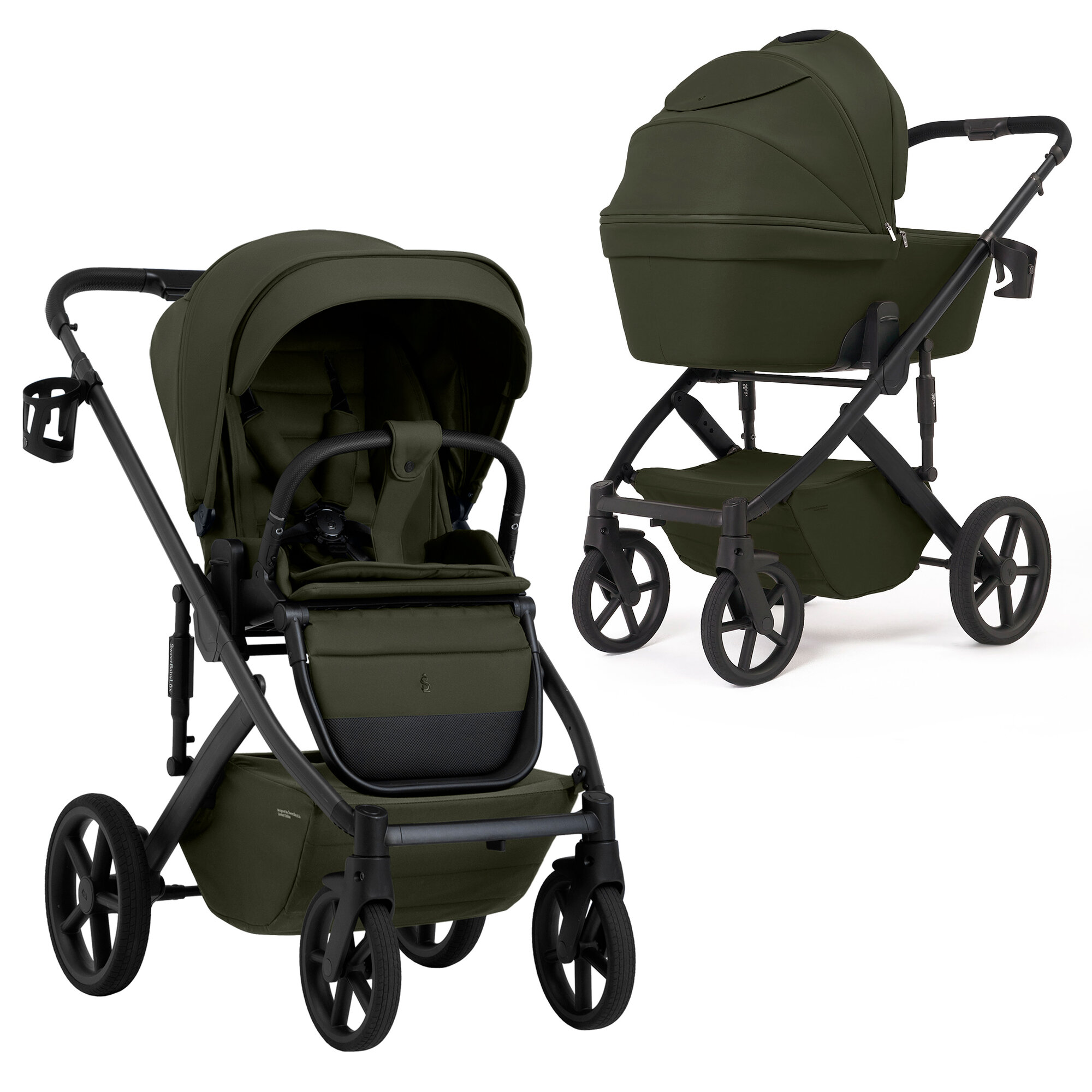 Детская коляска 2в1 Sweet Baby Dolce, цвет Dark Green SBL (Зелёный), артикул производителя 427704