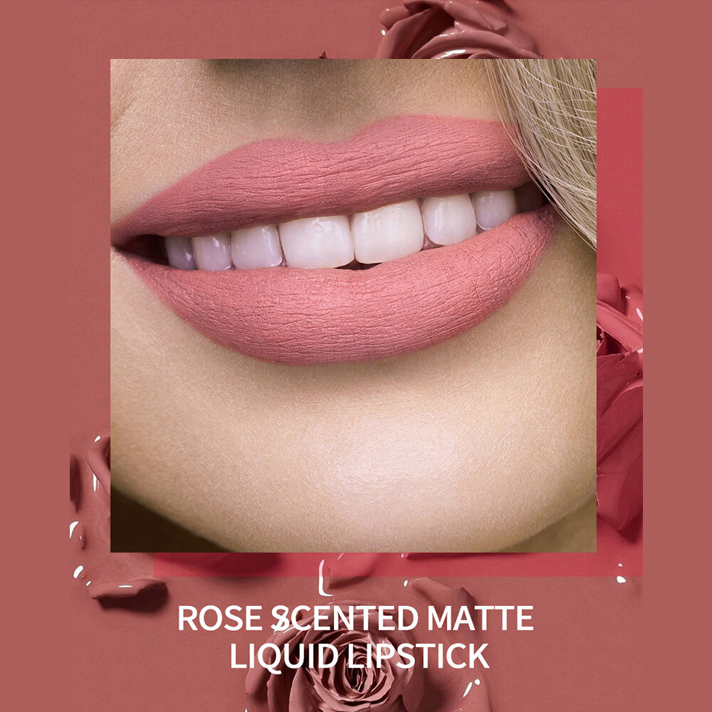 HANDAIYAN Matte Matte Velvet 12 Color Lip Gloss Liquid Lipstick Lip Glaze Makeup 10#