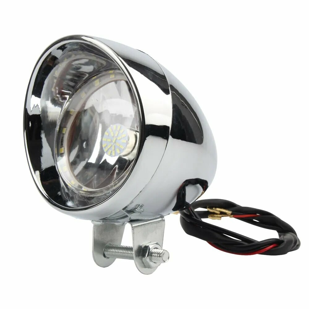 Универсальная светодиодная фара для мотоцикла. Ретро-фара для мотоцикла.