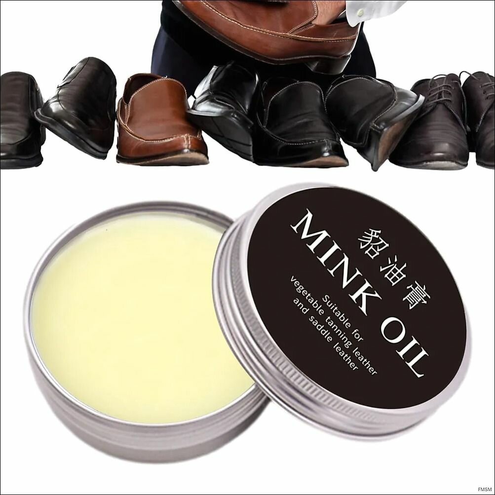 Жир для обуви / Норковый жир Mink Oil 100 г