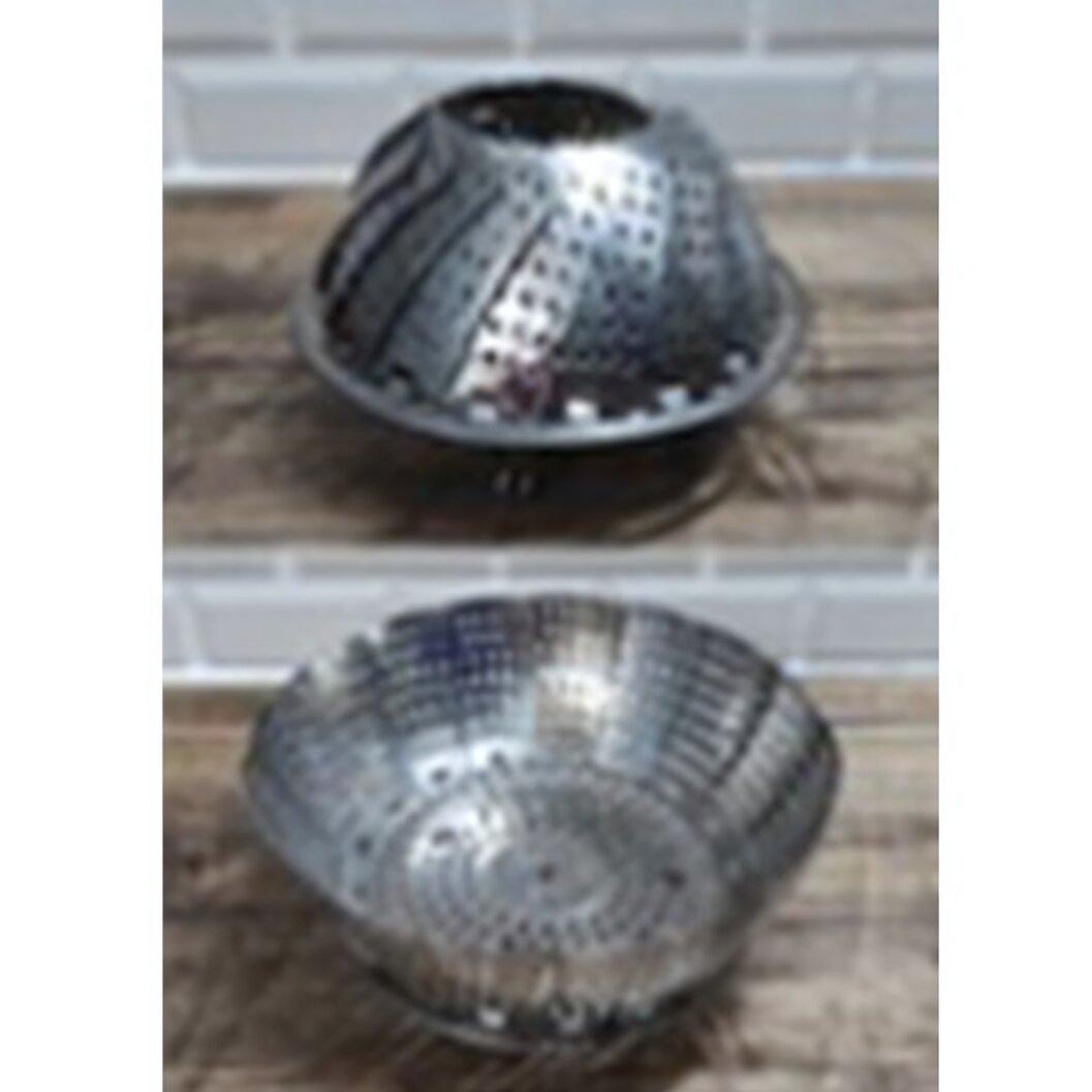 Пароварка-вставка металлическая 25 см, складная лепестковая конструкция для кастрюли, нержавеющая сталь