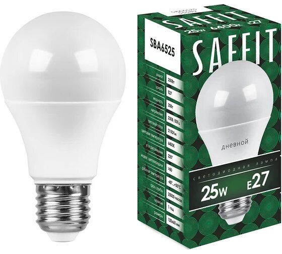 Светодиодная лампа SAFFIT 25W 230V E27 6400K