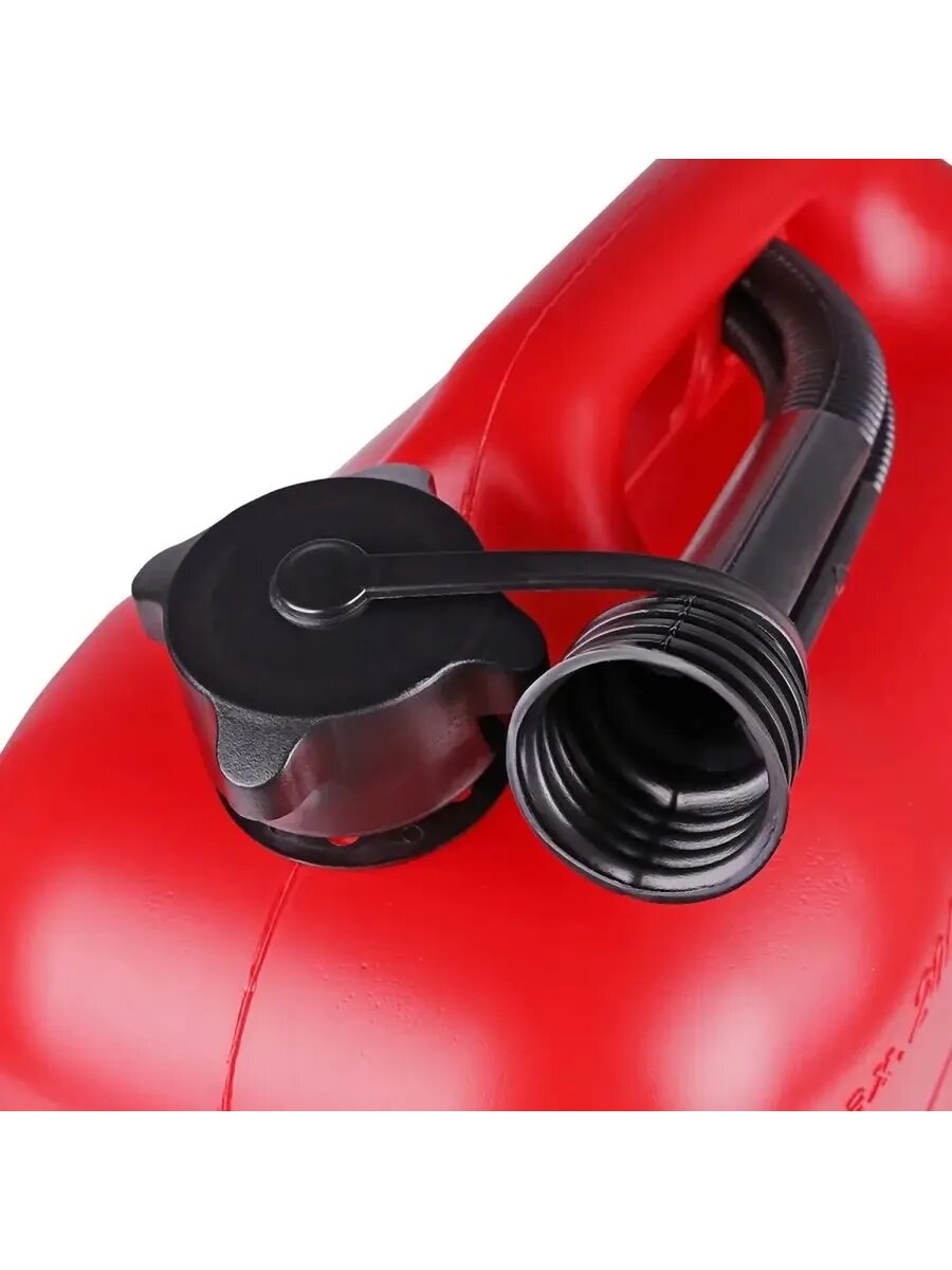 Пластиковая канистра для топлива 20л, ярко-красная