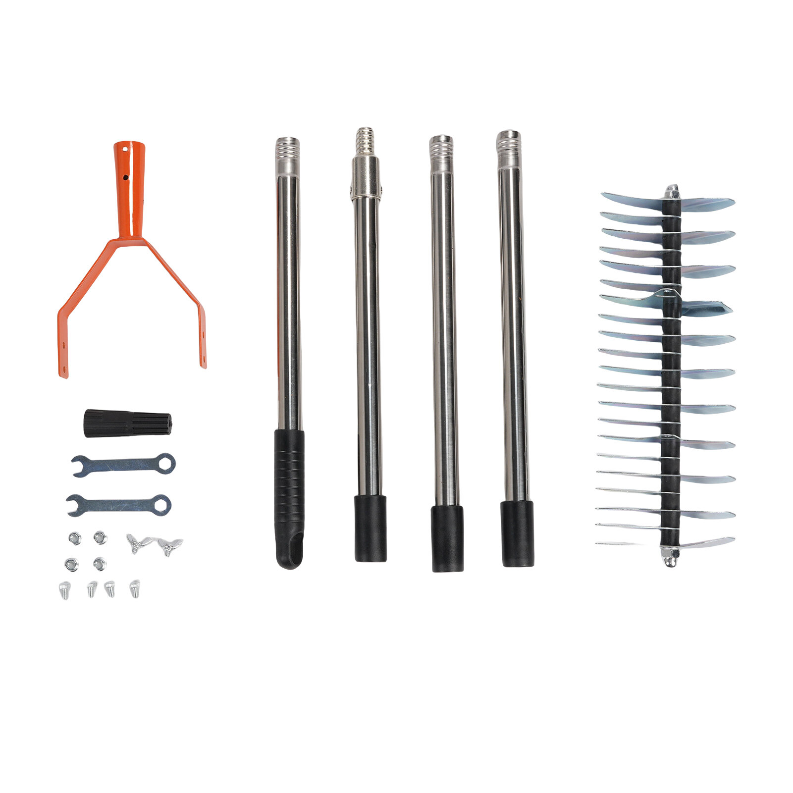 Грабля для сена разборная, 1.7 м, оранжевая