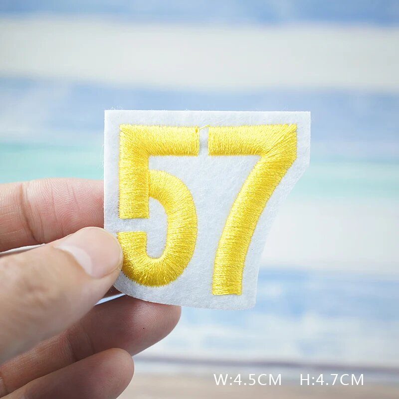 Нашивка с номером 57, цвет 9