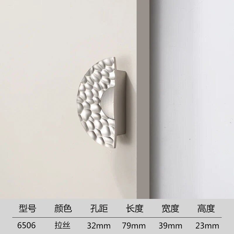 Hot Selling New French Style Wardrobe Door Handle Creative Hammer Pattern Simple and Luxurious Cabinet Door Handle Drawer Handle