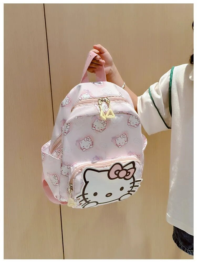 Рюкзак детский Hello Kitty для девочек 3-7 лет из искусственной кожи розового цвета — фото 1