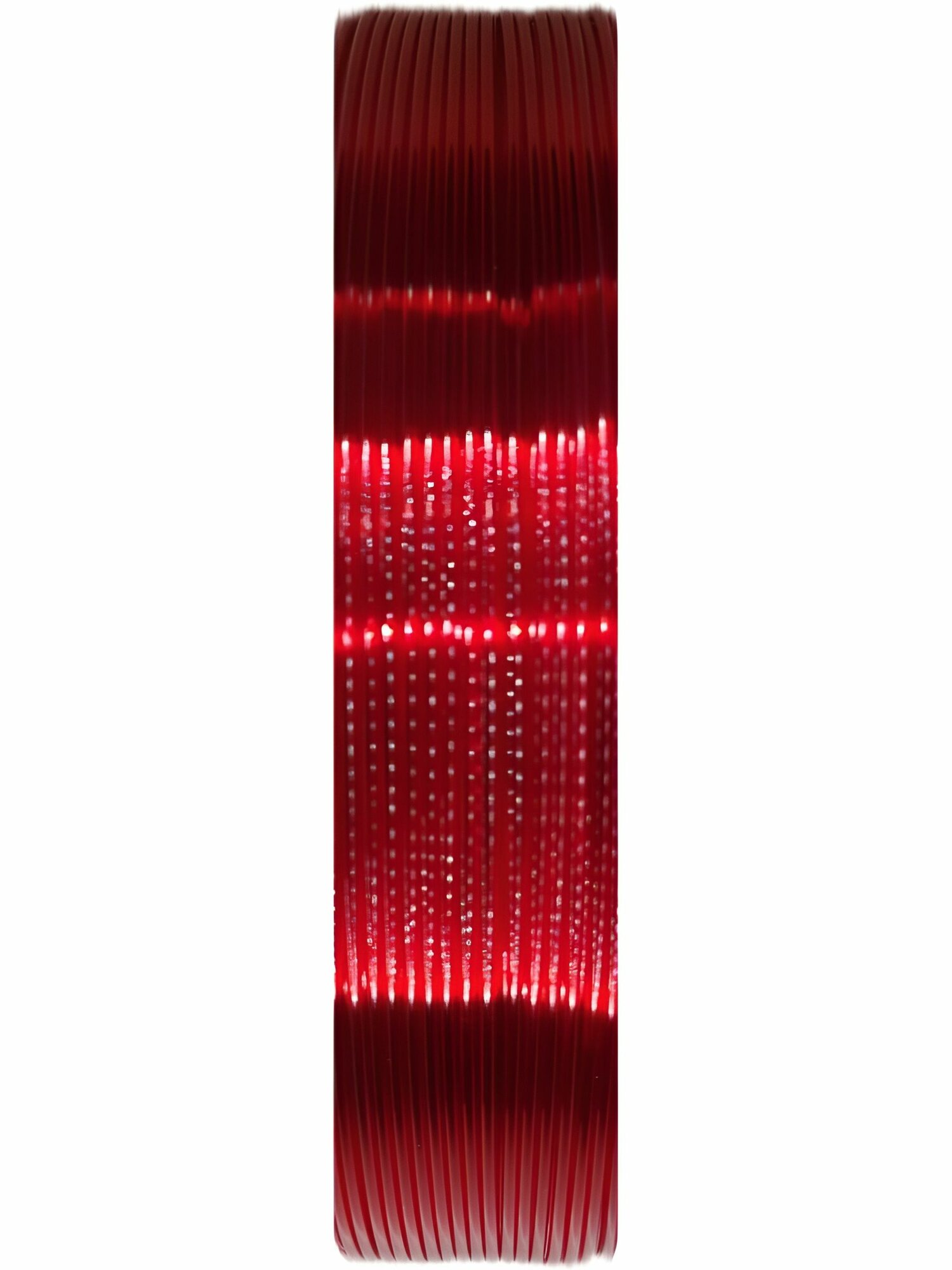 Пластик для 3D ручек PETG, диаметр 1,75мм, длина 10м, прозрачный, красный