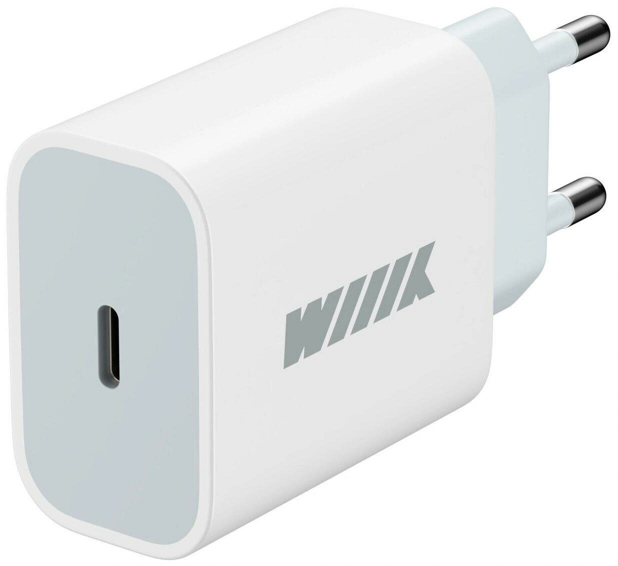 Зарядное устройство Wiiix сетевое, 20 Вт, 3 А PD, USB Type-C, белое (UNN-4-1-01-PD)