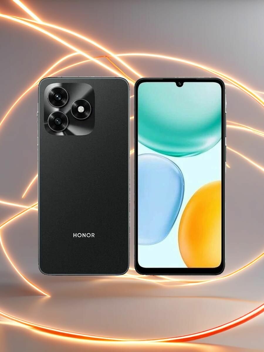 6.74" Смартфон HONOR X5c Plus 128 ГБ черный ядер - 8x(2 ГГц), 4 ГБ, 2 SIM, IPS, камера 50+0.08 Мп, 4G, 5260 мА*ч