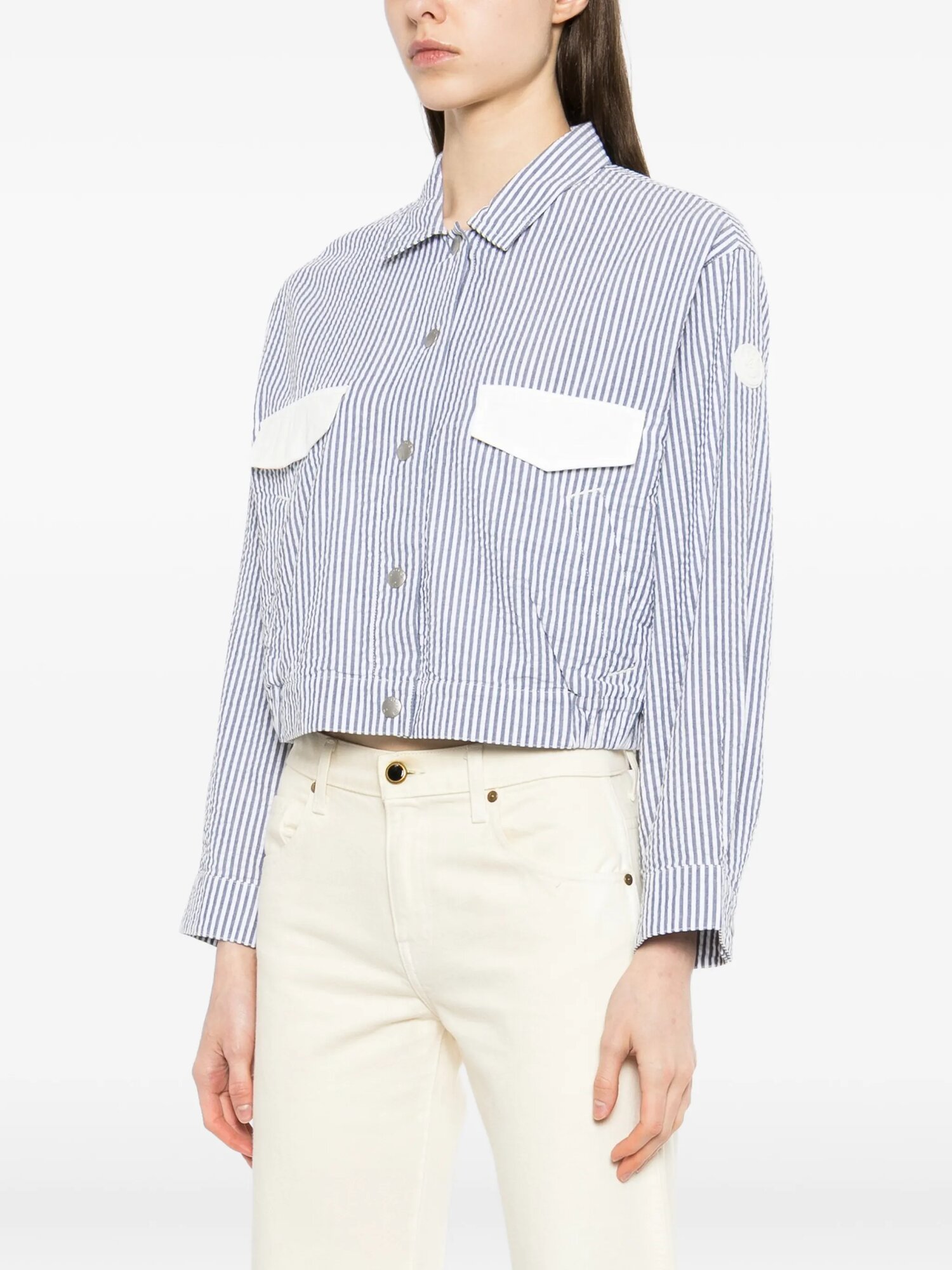Куртка SPORT b. Striped cropped jacket, размер 46 — фото 1