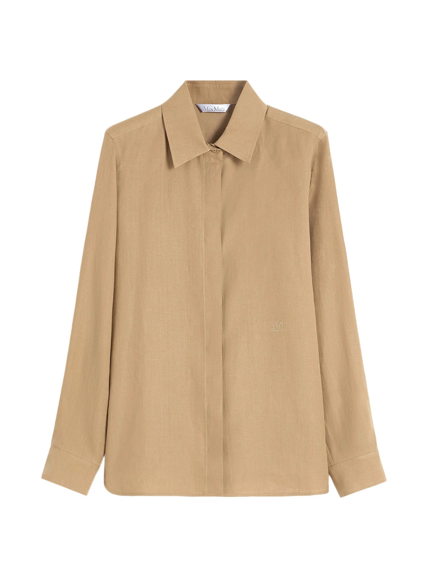 Рубашка Collared linen shirt