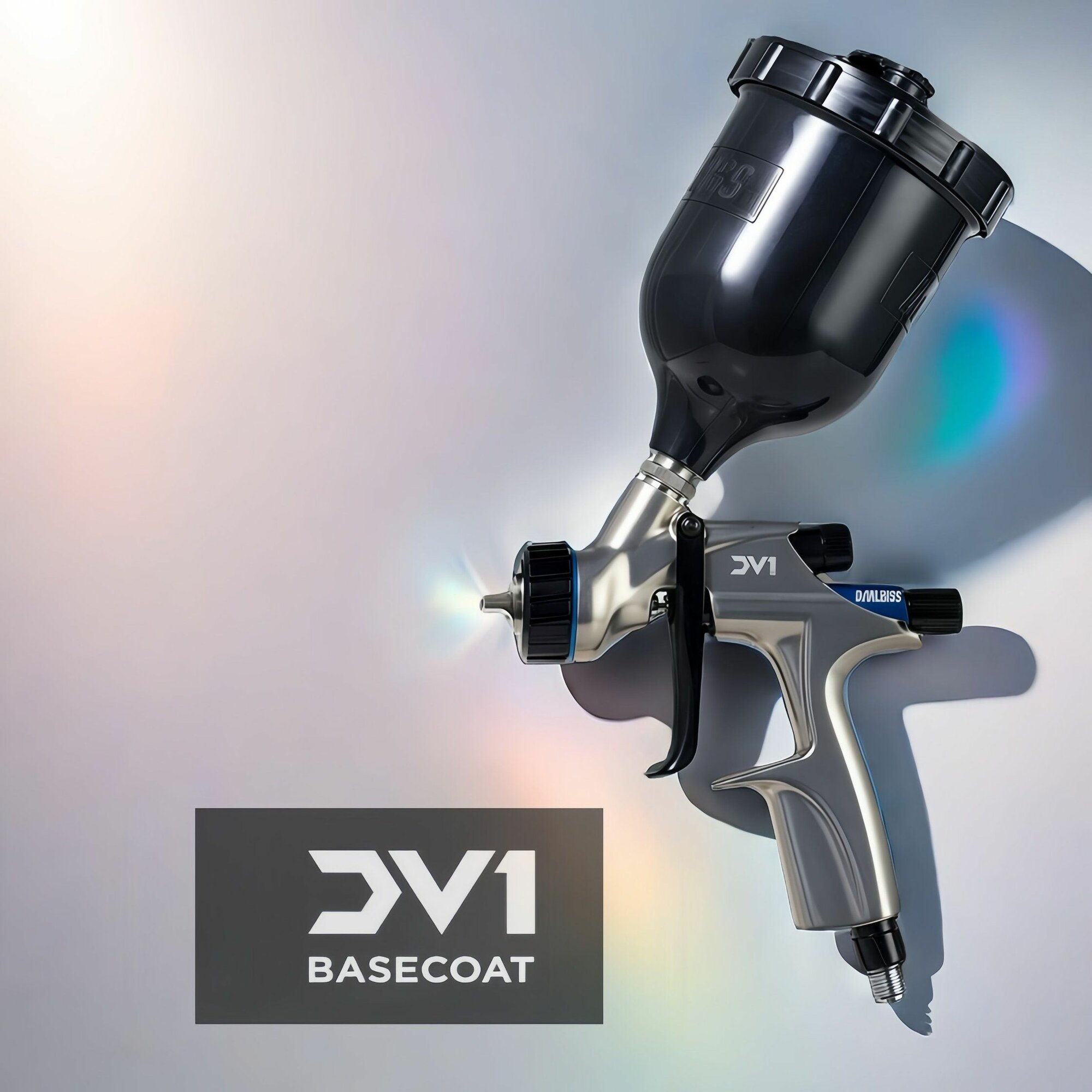 Краскораспылитель DeVILBISS DV1 для базы с верхним бачком
