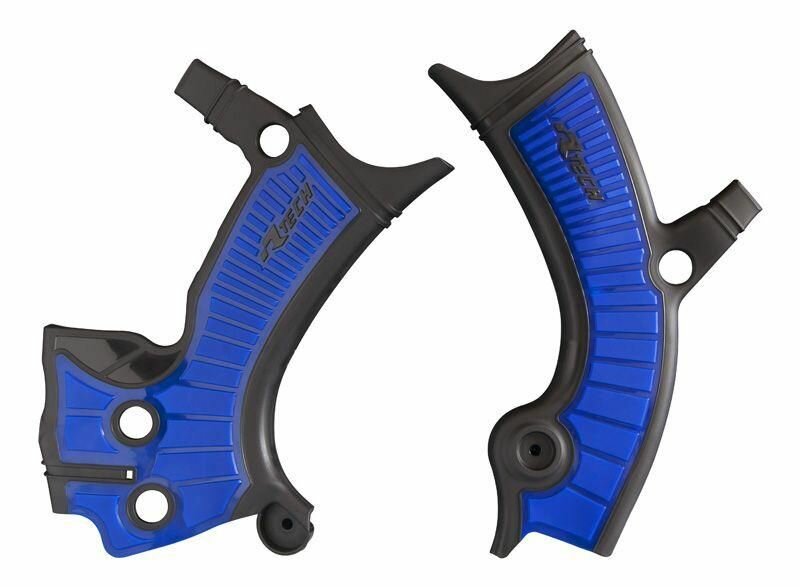 Защита рамы RTech YZ250F, WR450F 19-22, YZ450F 18-22, WR250F 20-22 черно-синяя R-PRTYZFNRBL1 для мотоцикла