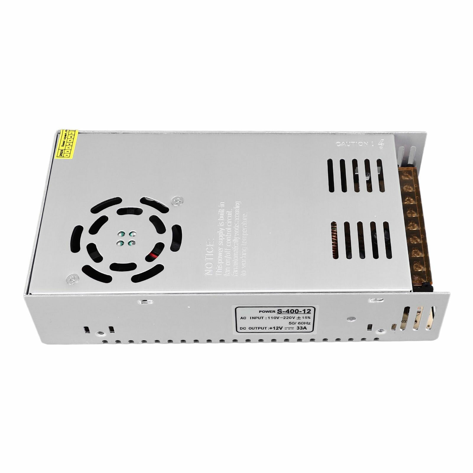 Импульсный блок питания 12 В, 33,3 А, вентиляторный, с защитой от перегрузки, перенапряжения и короткого замыкания, 400 Вт