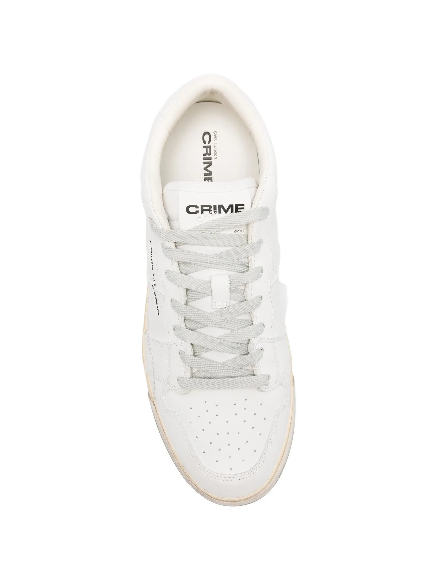 Кроссовки Crime London Perforated sneakers, размер 46, white — фото 1