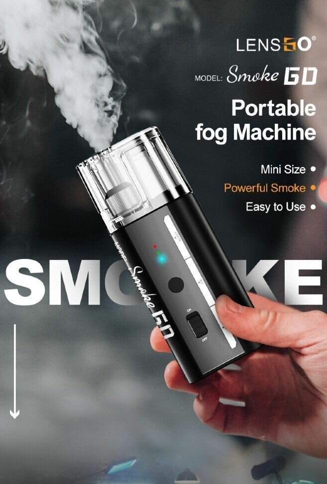 Портативный генератор дыма LensGo FOG MACHINE Smoke Go
