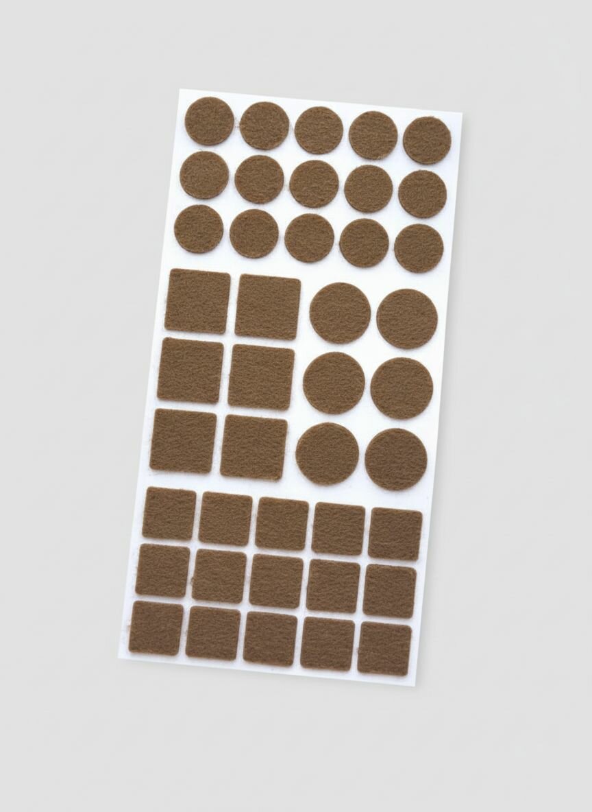 Наклейки войлочные для мебели - набор коричневый Hey Case