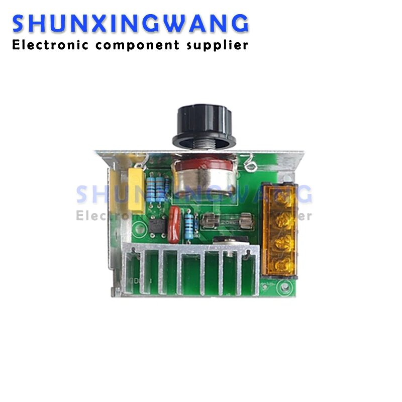 AC 220 В 4000 Вт высокой мощности SCR электронный регулятор напряжения регулятор скорости двигателя регулятор диммер