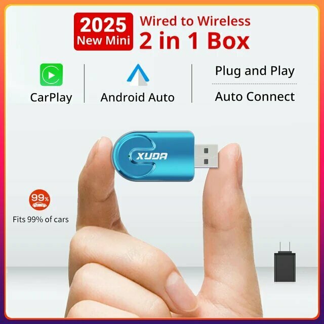 Новый беспроводной автомобильный адаптер XUDA CarPlay Android Smart Mini Box представляет собой универсальное устройство с быстрым подключением по Wi-Fi, работающее по принципу Plug-and-Play и подходящее для автомобилей Nissan.