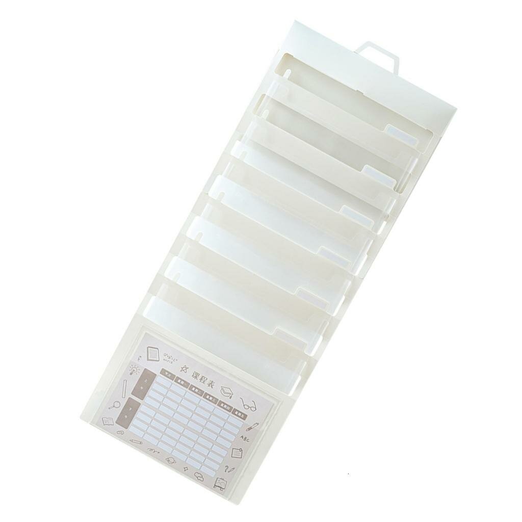 Настенный органайзер для документов с 6 карманами, Белый